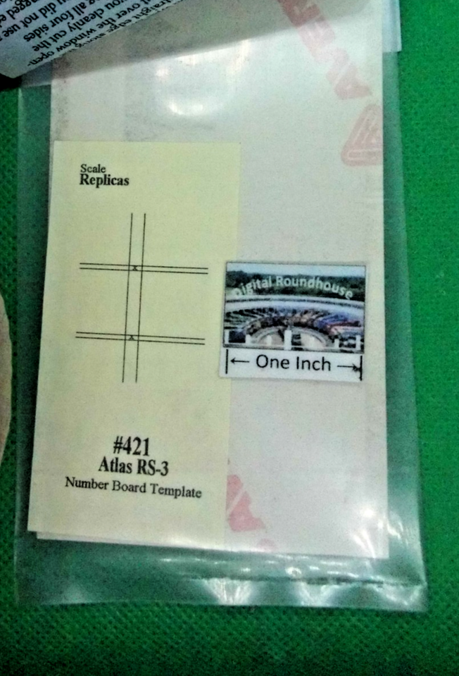 Scale Replicas N #421 Number Boards- Atlas ALCO RS-3, 94 Series 1 -Self ...