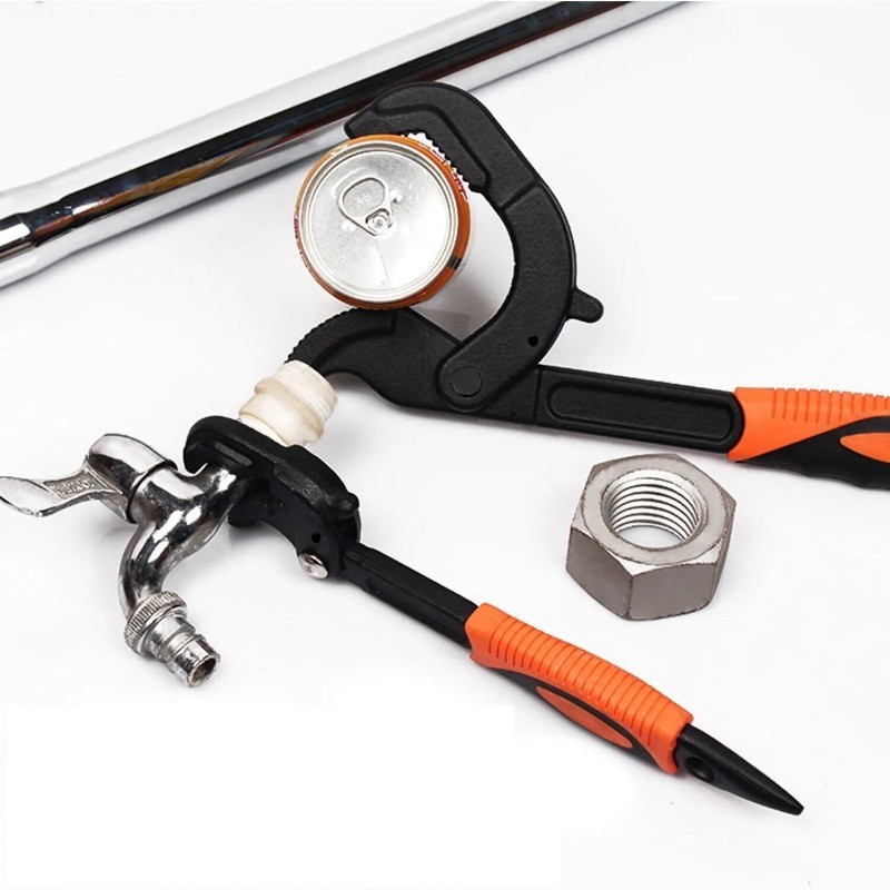 Self Adjusting Multi-function 2 Pcs Universal Wrench Set Power Grip ...