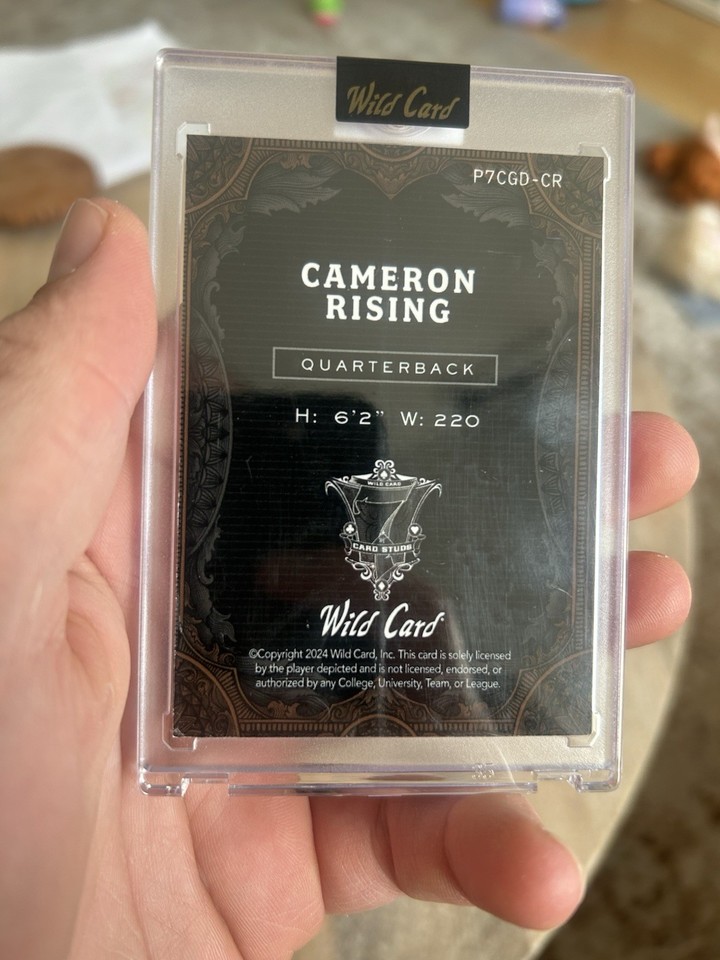 Cameron rising 2024 1/1 Card studs PRC Football Card Single | eBay