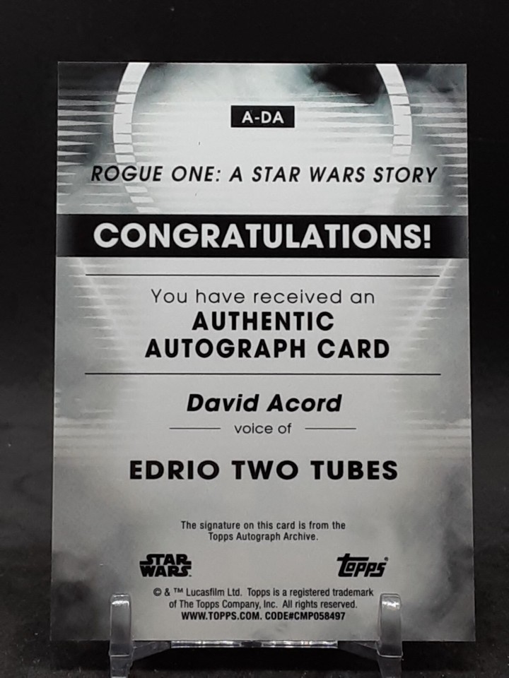 EDRIO TWO TUBES 2023 TOPPS STAR WARS SIGNATURE SERIES AUTO QQ | eBay