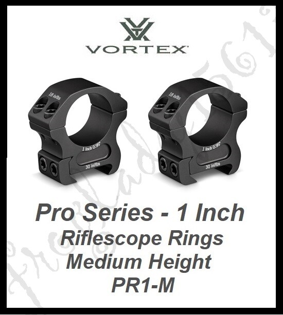 VORTEX OPTICS Pro Series 1 Inch Riflescope Rings - Medium Height - PR1 ...