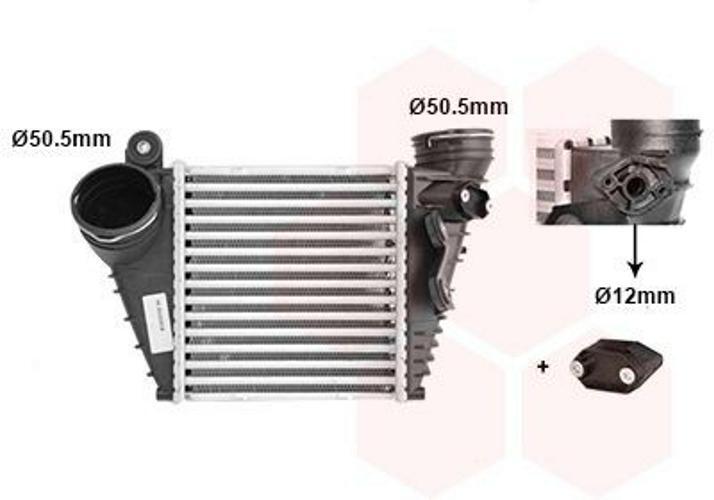 VAN WEZEL Intercooler Intercooler 37004204 pour OPEL Omega B Limousine ...