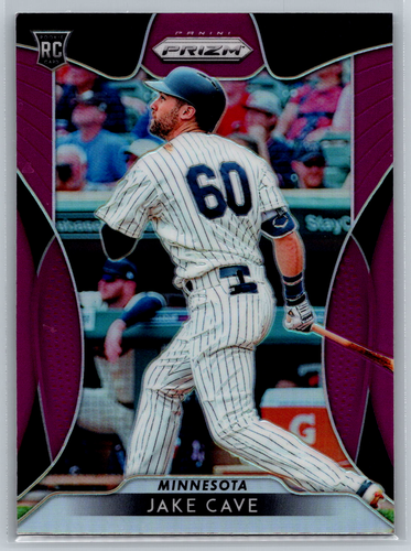 Jake Cave 2019 Panini Prizm Purple Prizm Rookie Card RC #2 Minnesota ...