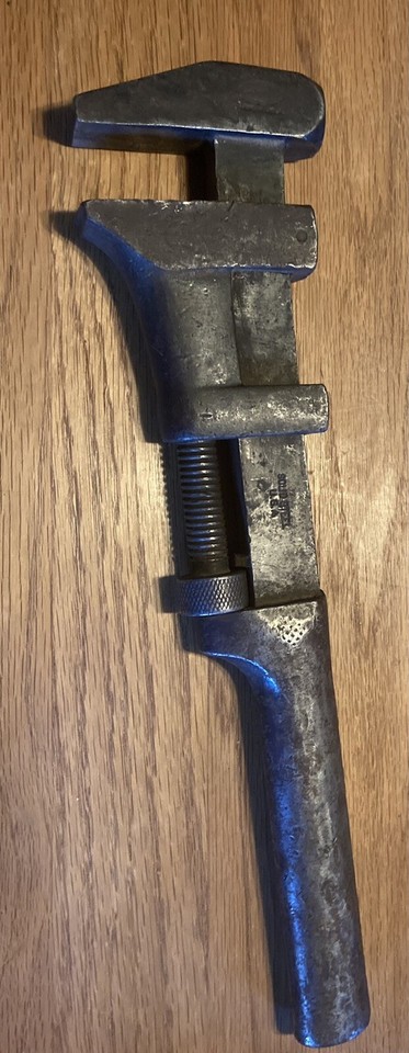 Antique 1900's Solid Steel 15 1/2" Railroad Wrench ~ Made U.S.A. ~ AA7 ...