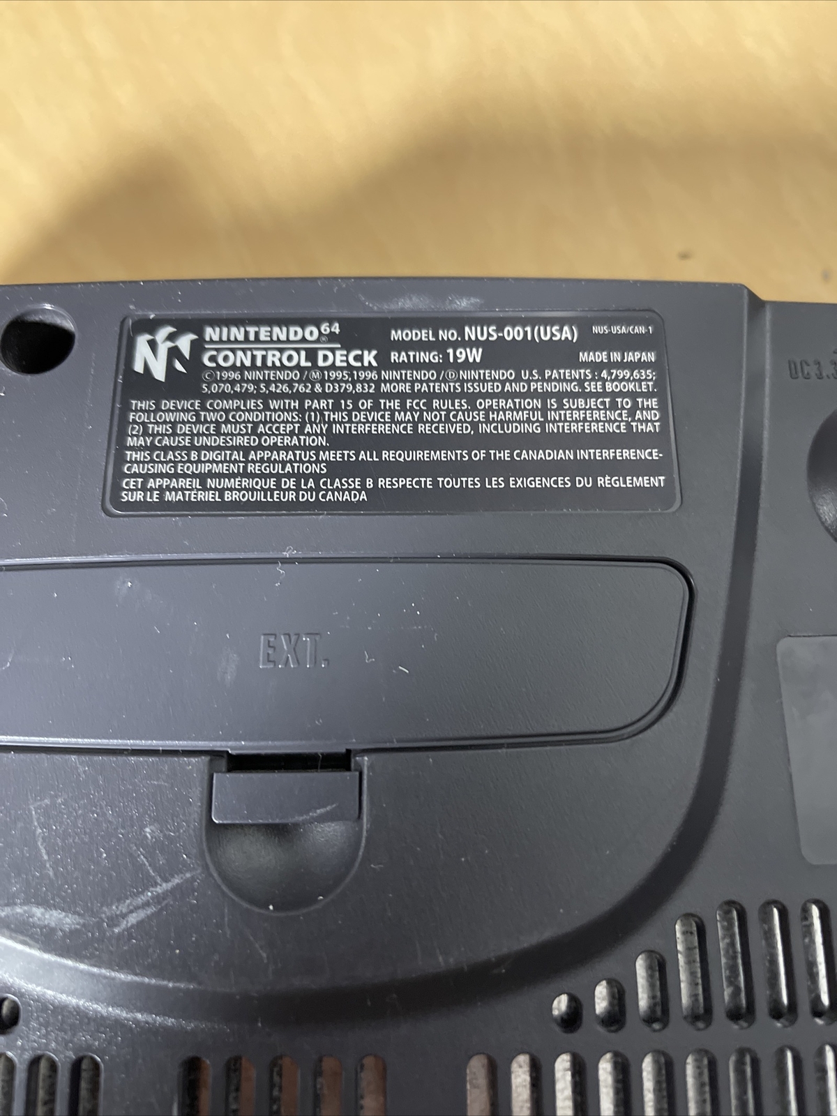 Vintage Nintendo 64 N64 Console Bundle w/ 2 OEM Controllers AUTHENTIC ...