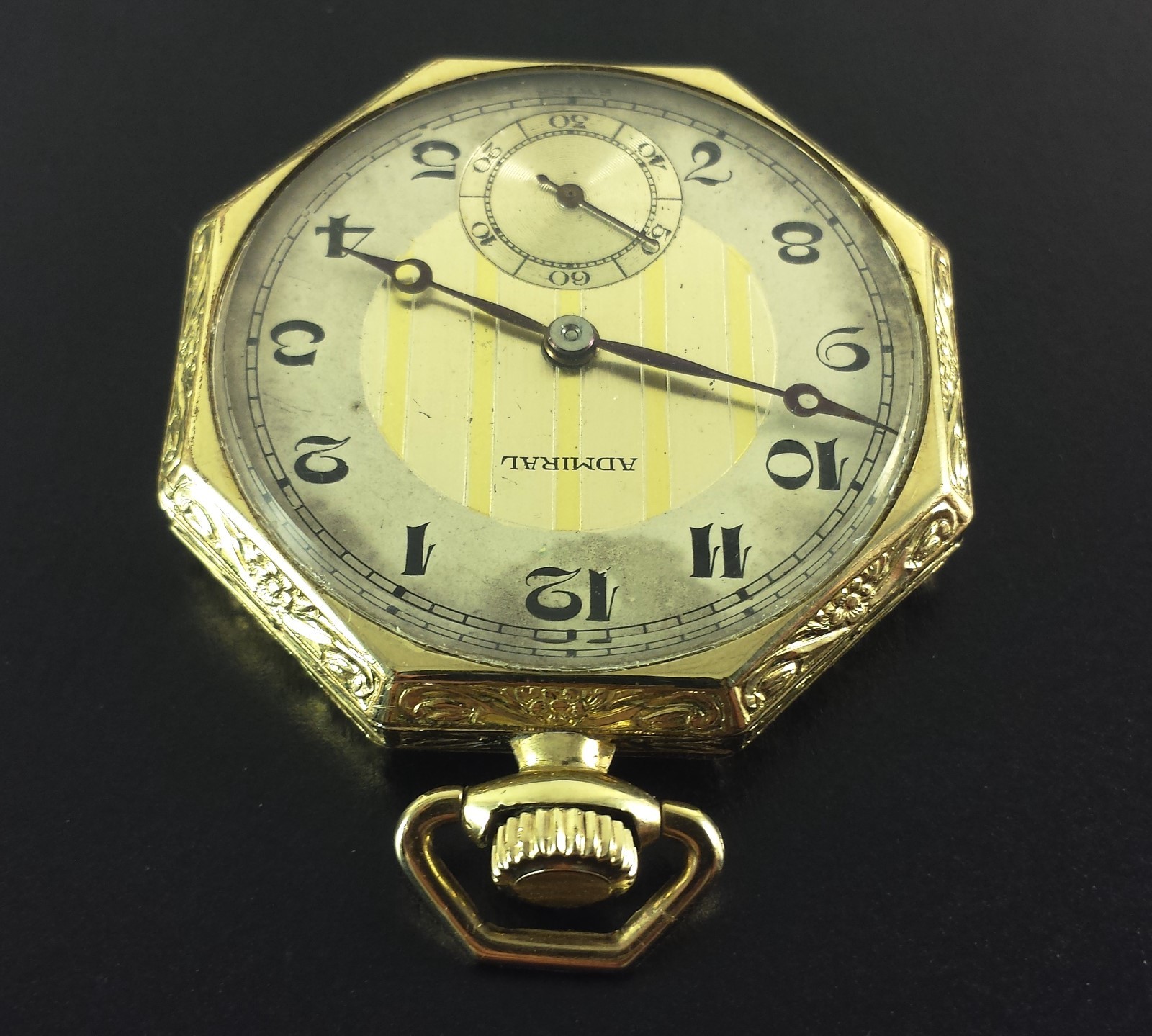 Vintage Tacy Watch Co."Admiral" Swiss Pocket Watch 15 Jewels Ca. 1930's ...