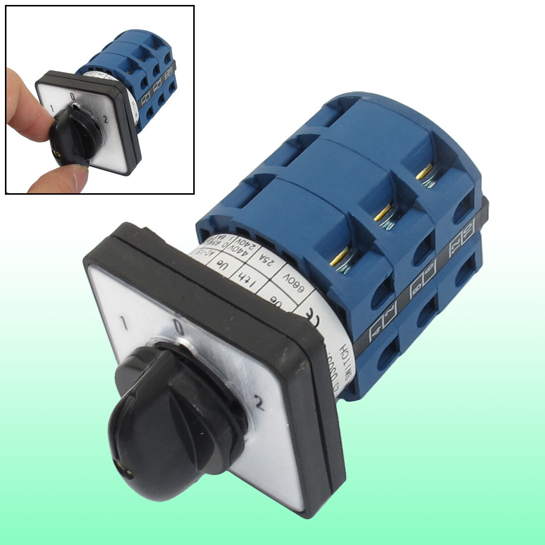 2 Phase Rotary Switch 380V 3-Position Universal - 25A Heavy Duty Motor ...