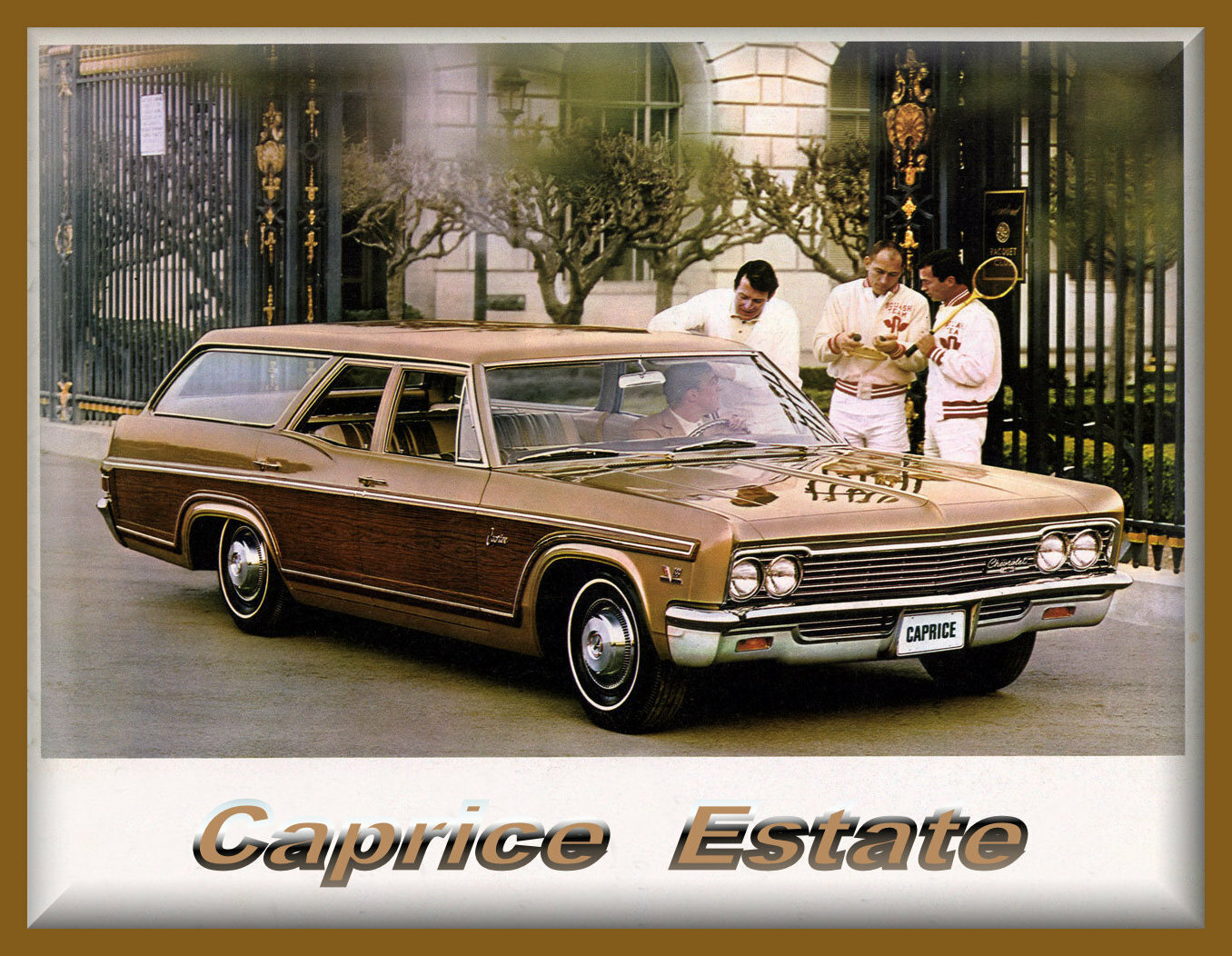 1966 Chevrolet Caprice Estate Station Wagon, Refrigerator Magnet, 42 ...