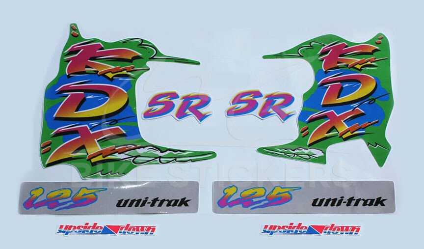 Custom made Graphic decal stickers set for Kawasaki KDX 125 and KDX 200 ...