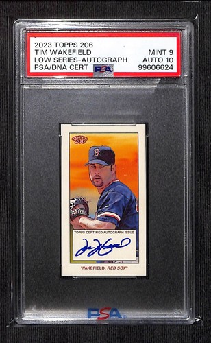 2023 Topps 206 Low Series On-Card Autograph Tim Wakefield PSA 9 10 Auto ...