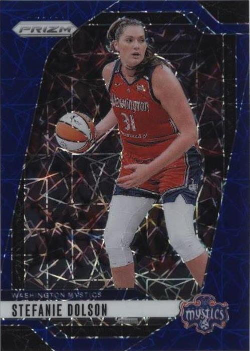 2024 Panini Prizm WNBA - Stefanie Dolson #34 Blue Velocity Prizm for ...