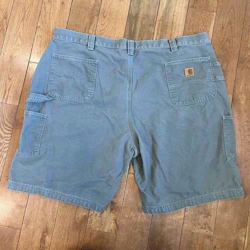 Mens Carhartt Canvas Work Shorts B147 FAT Gray Original Fit Sz 48/ 10 ...