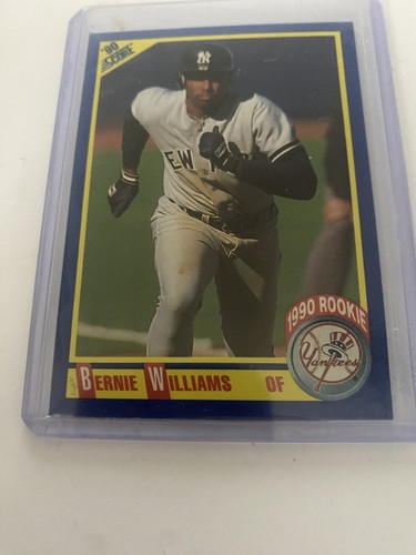 Bernie Williams 1990 Score Rookie Card RC Yankees Card #619 | eBay