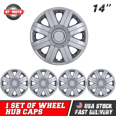 4PCS Lacquer Hubcaps 14” inch For Toyota Corolla Nissan Versa Chevy ...
