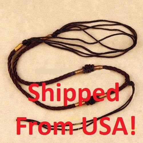 Handmade Braided Adjustable String Rope Necklace for Jade Pendant ...