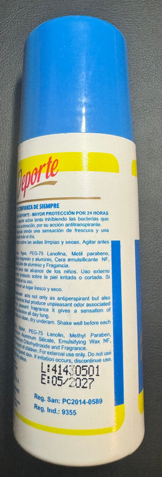 ⭐️2 - Deporte Desodorante Antiperspirante Roll-on 3oz Deodorant FREE ...