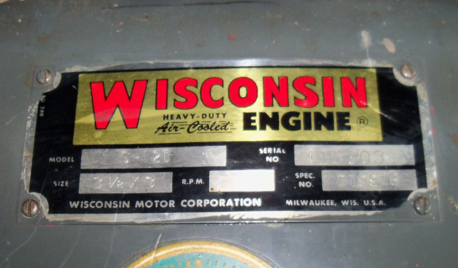 Vintage Wisconsin 12 HP Engine Camshaft, S12D, S-12D | eBay