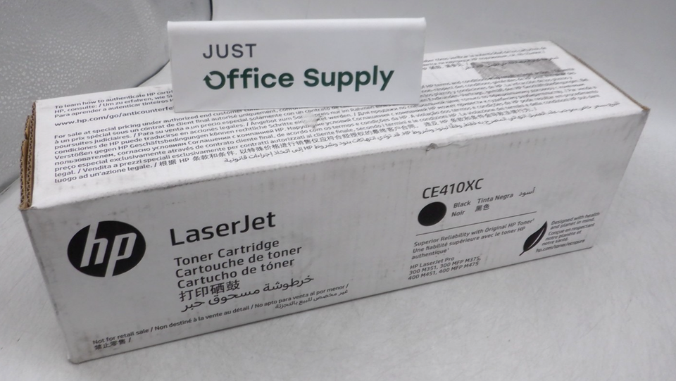 Genuine HP CE410XC Black Print Cartridge Free Shipping D 888182502358| eBay