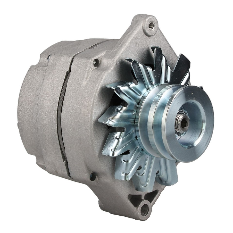 New 10SI 1-Wire Self Exciting w/ 2 Groove Pulley Alternator fits Chevy ...
