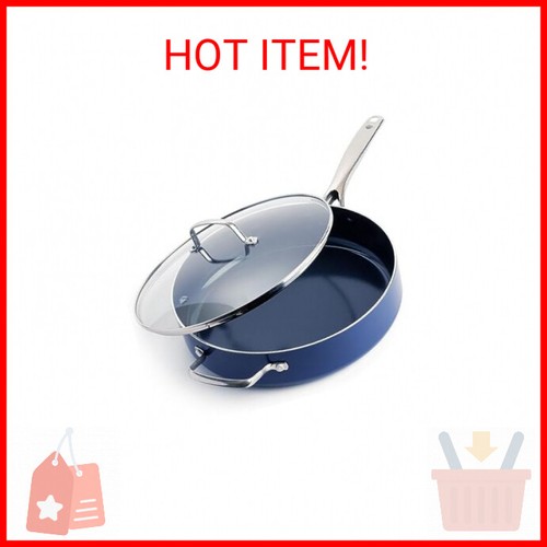 Blue Diamond Cookware Diamond Infused Ceramic Nonstick 5QT Saute Pan ...