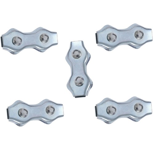 5 x Electric Fence Wire Rope Connectors Clip Poly Electric Fencing ...