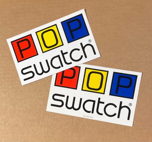 LOT of 2 - SWATCH POP WATCH STICKER | eBay