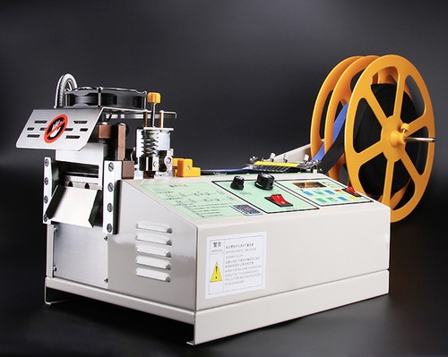 95mm Auto Textile Belts Cutting Machine Zipper Nylon Belts Hot Cold ...