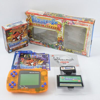 DEGITAL MONSTER SPECIAL PACKAGE WonderSwan Console Digimon Orange Boxed ...