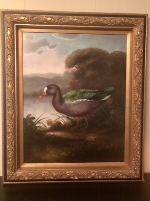 BEAUTIFUL!! LARGE FRAMED MALLARD OIL PAINTING BY M.P. ELLIOTT | eBay