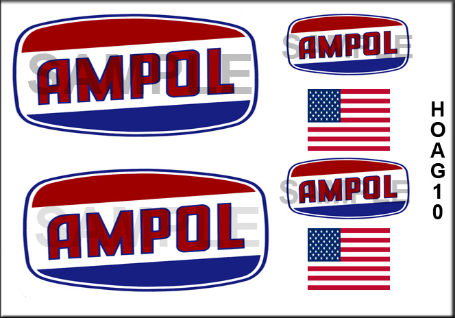 HO SCALE 1/87 AMPOL GAS CUSTOM LAYOUT MODEL BOX CAR TRUCK SIGN DECAL ...