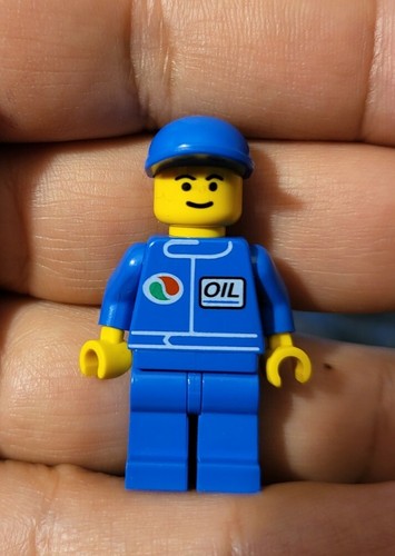 LEGO Town Classic Blue Octan Mechanic Minifigure #6337 6335 6467 6432 ...