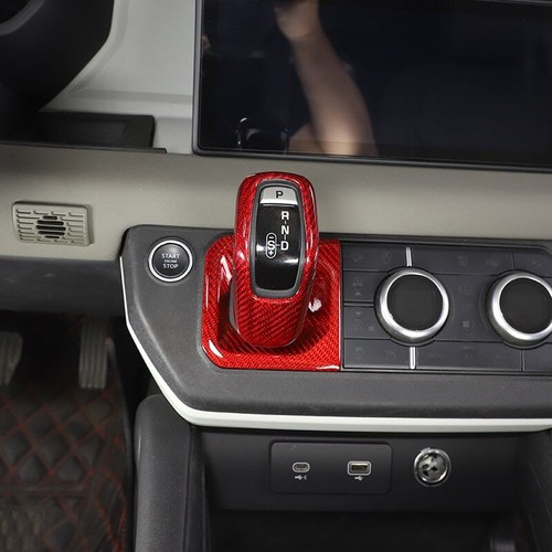 Real Carbon Fiber Gear Shift Panel Cover Fit for Land Rover Defender ...
