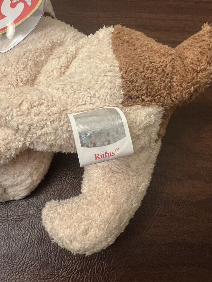 Ty Beanie Baby “Rufus” 2000 Puppy Dog Stuffed Animal Plush With Tag ...