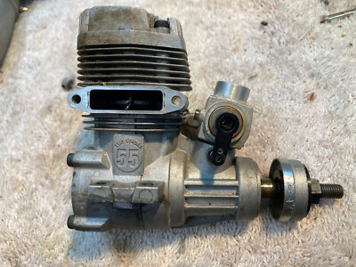 OS 55 .55 AX Two 2 Stroke Nitro RC Airplane Engine With Muffler 55AX ...