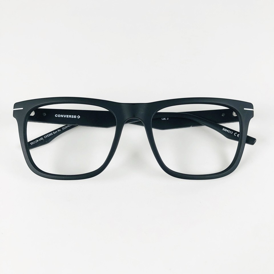 CONVERSE eyeglasses MATT BLACK SQUARE glasses frame MOD: CV526S SUNRX ...