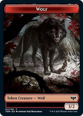 Magic The Gathering Premium Bulk Token Packs (Part 2) - Wolf 3/2 x10 ...