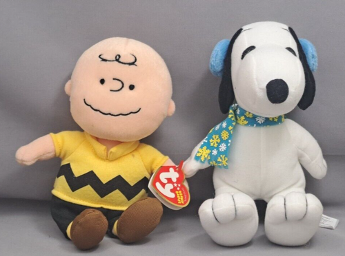 Ty Beanie Babies CHARLIE BROWN + SNOOPY (UFS inc) Plush | eBay