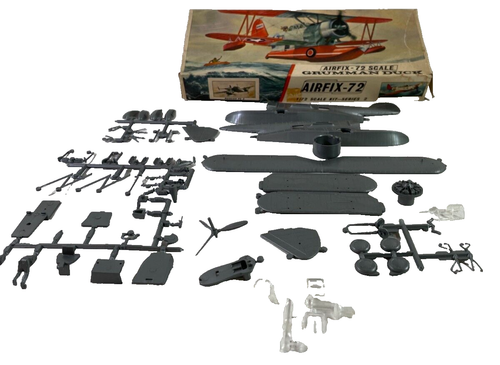 1/72 Airfix J2F-6 Grumman Duck Float Plane Model Kit - Vintage Open Box ...