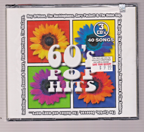 60's Pop Hits by Various Artists (CD, 2002, 3 Discs, Sony) New Sealed ...