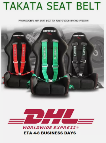 TAKATA 4 Point Snap-On 3" With Camlock Racing Seat Belt Harness ...