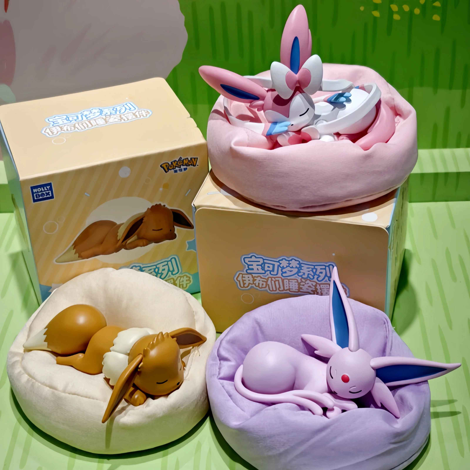 Pokemon Figure - Eevee Sleeping Blind Box Fantasy Cute Anime ...