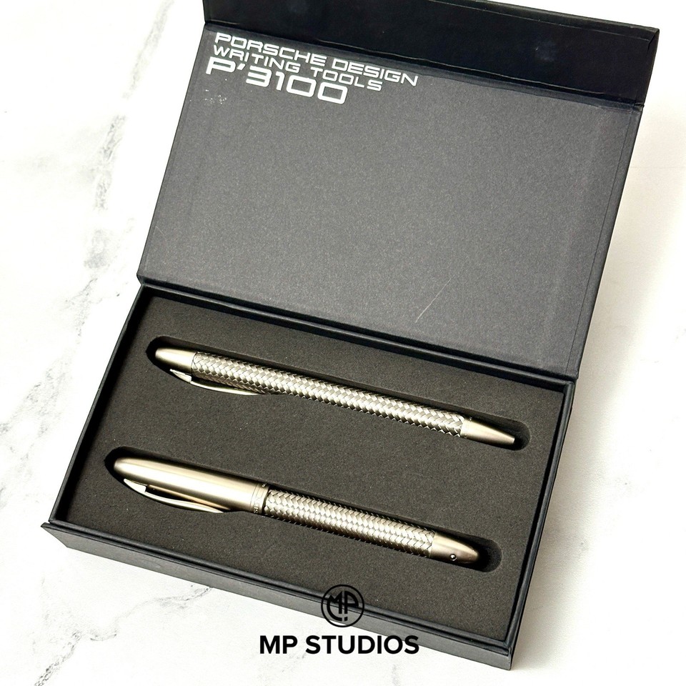 Porsche Design P3100 Collection Tec Flex Ballpoint | Rollerball Pen Set ...