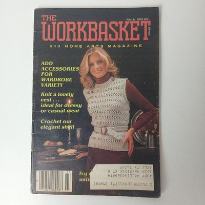 The Workbasket Magazine March 1981 Knit a Lovely Vest Ideal for Dressy ...