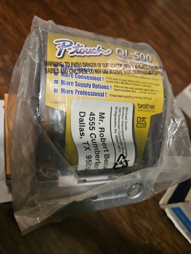 NWOB Brother P-Touch QL-500 Thermal Label Printer Factory Refurbished ...