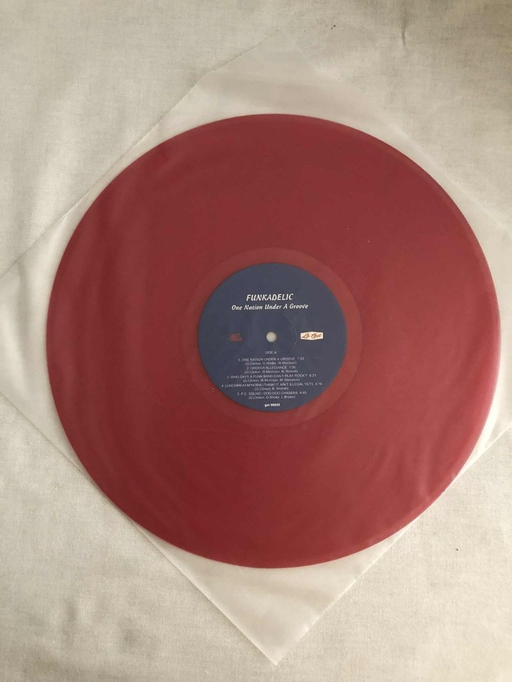 Funkadelic One Nation Under A Groove Red Vinyl LP Italy Rare Bootsy ...