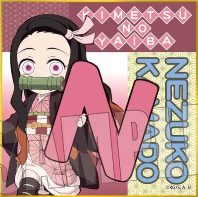 Demon Slayer Nezuko Kamado Alphabet Mini Shikishi Collectible Art Board ...