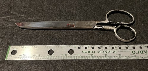 Vintage Scissors Metal Sewing Shears 9.5” long Made in Pakistan ...