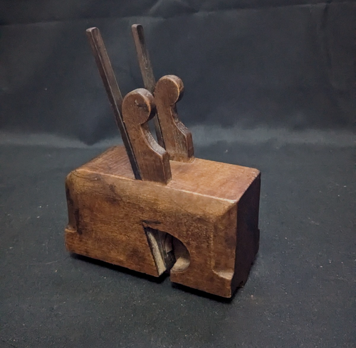 Unusual Small Double Iron Coachmaker wooden Moulding Plane Antique ...