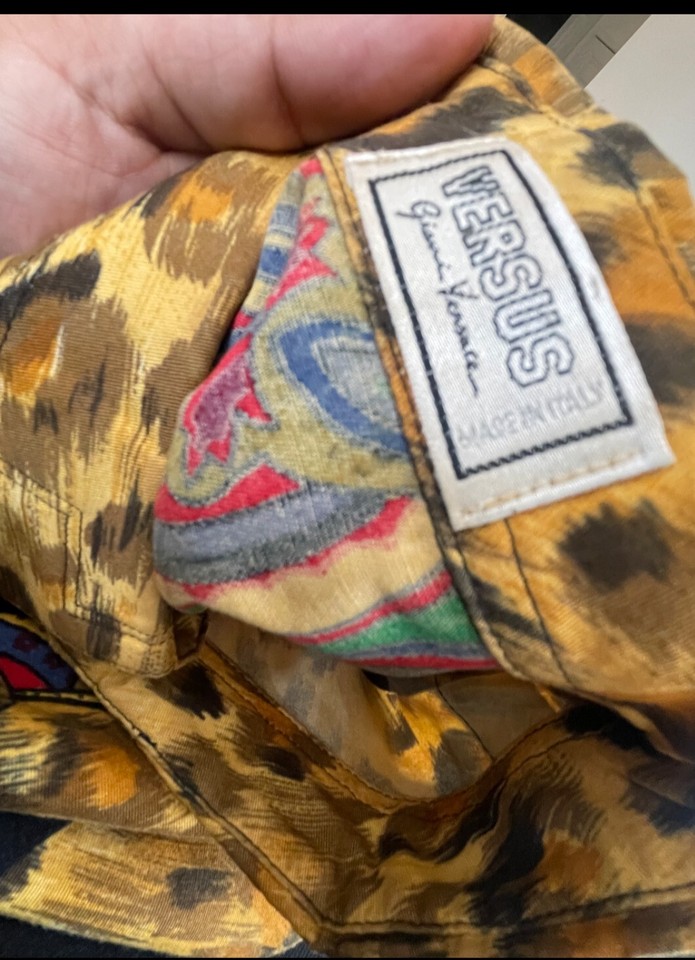 Vintage Versace Animal Print Shirt | eBay