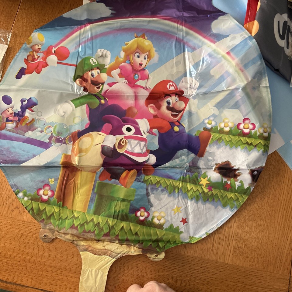 8pc- balloons Mario bros party supplies Mario decorations | eBay